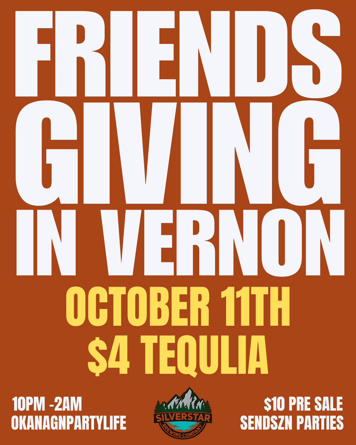 Friendsgiving in Vernon | Silverstar Brewing Co.