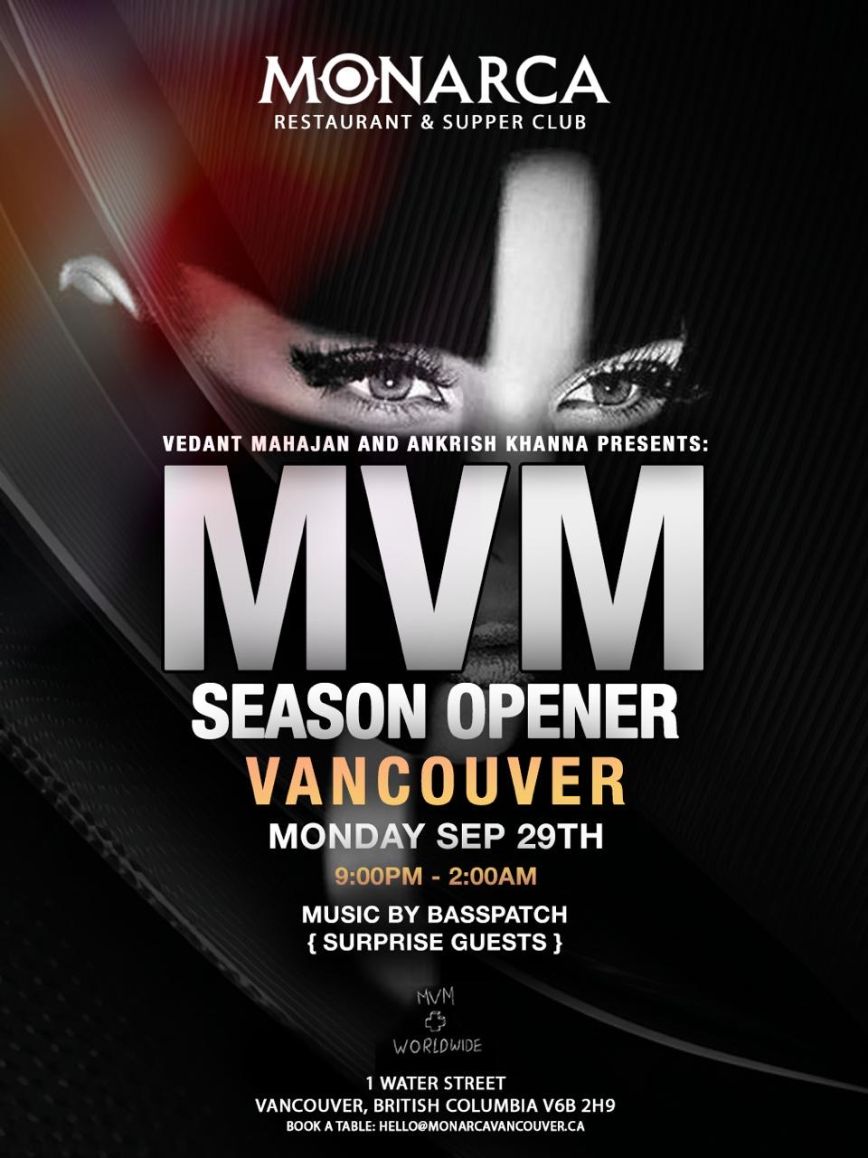 MVM VANCOUVER: SEASON OPENING | Monarca